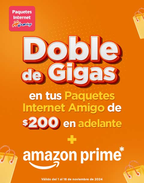 Más Datos en Paquetes Amigo este Buen Fin | Promociones Telcel