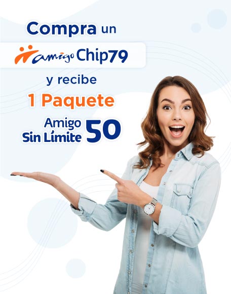 Paquete Amigo Kit sin límite Chip 79 | Telcel